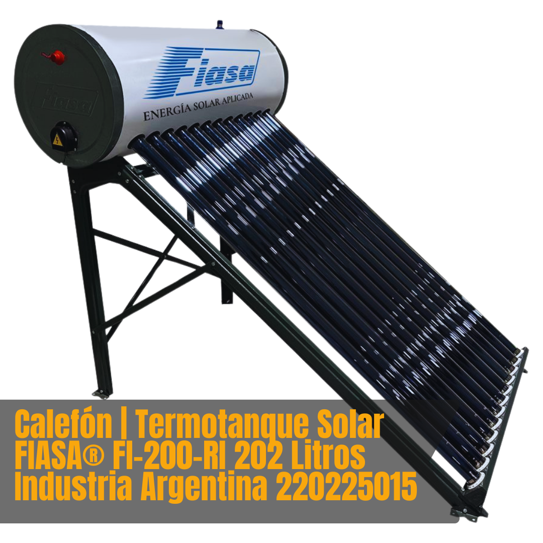 Calefón | Termotanque Solar FIASA® FI-200-RI 202 Litros Industria ...